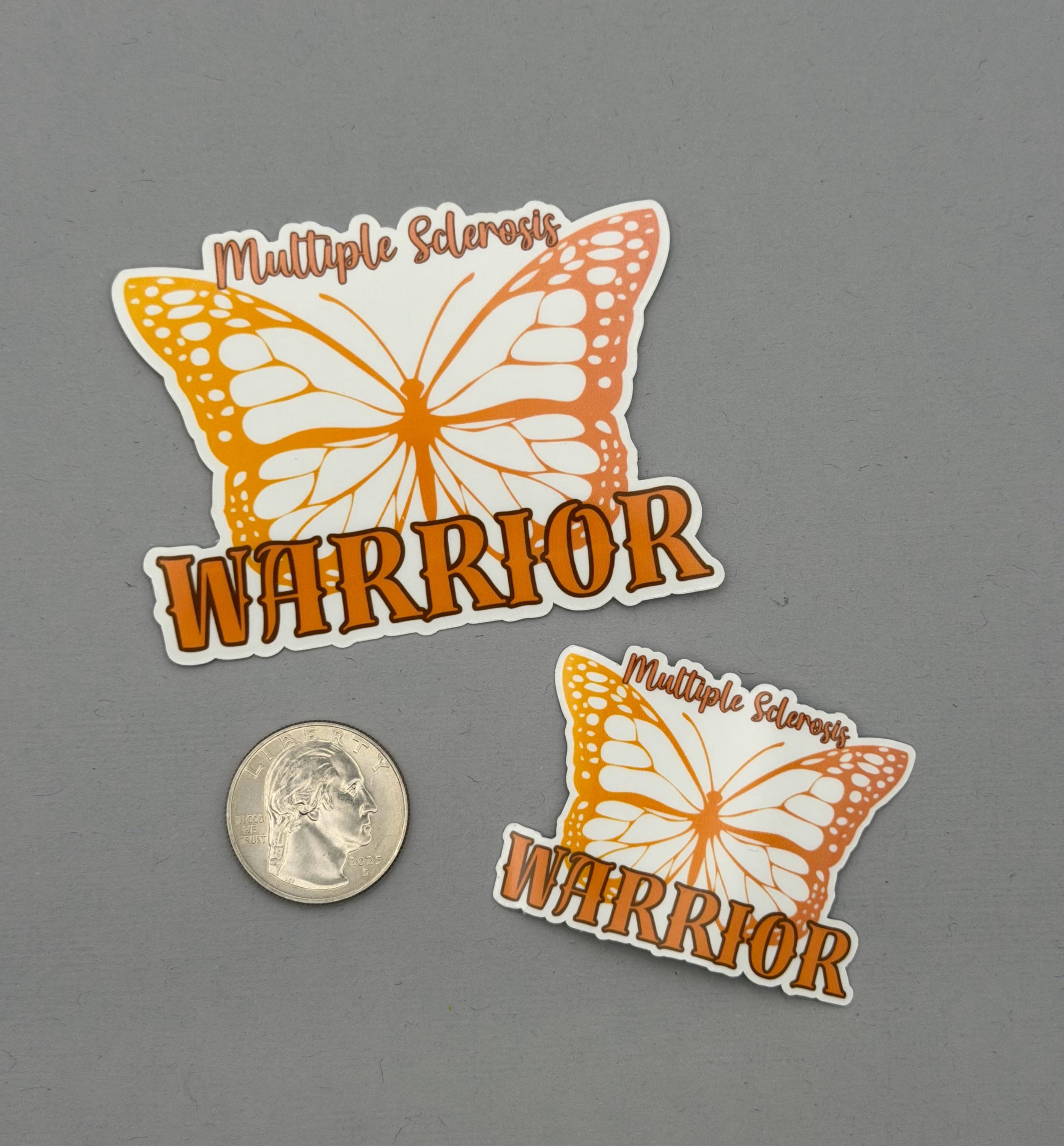 Multiple Sclerosis Warrior Butterfly Sticker | MS Awareness | MS ...