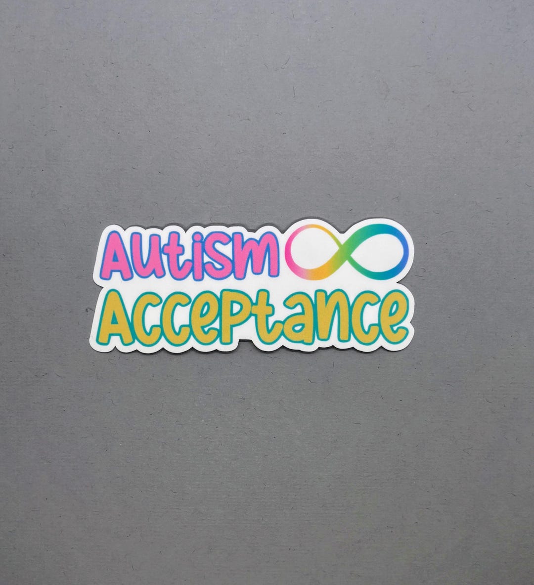 Autism Acceptance With Infinity Sticker | Autism Sticker | Autism ...