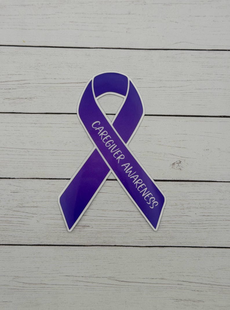 Caregiver Awareness Ribbon Sticker | Water Resistant Sticker - Etsy