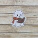 Ghost With Book Sticker | Ghost Sticker | Cute Ghost Sticker | Cute ...