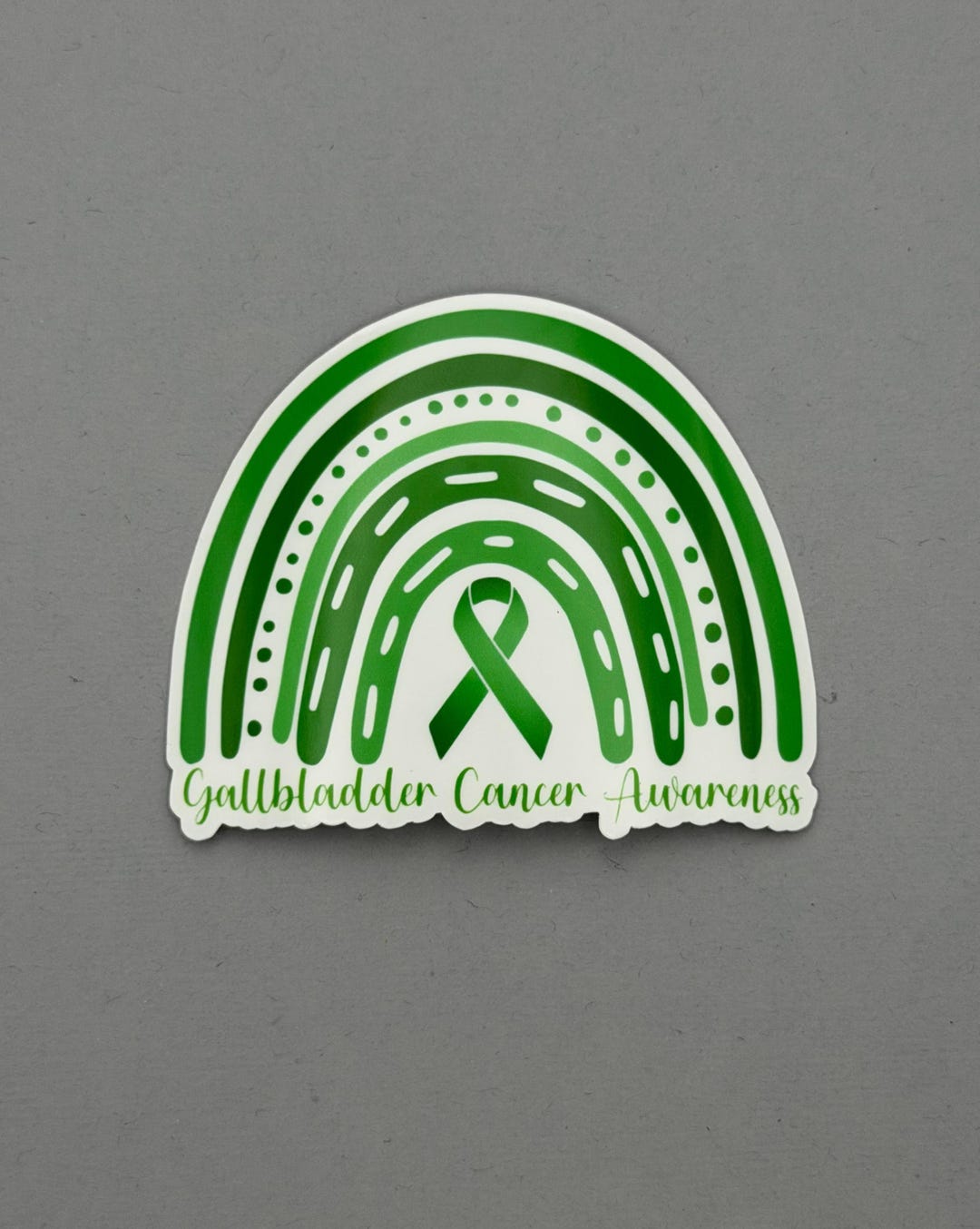 Gallbladder Cancer Awareness Rainbow Sticker | Water Resistant Sticker ...