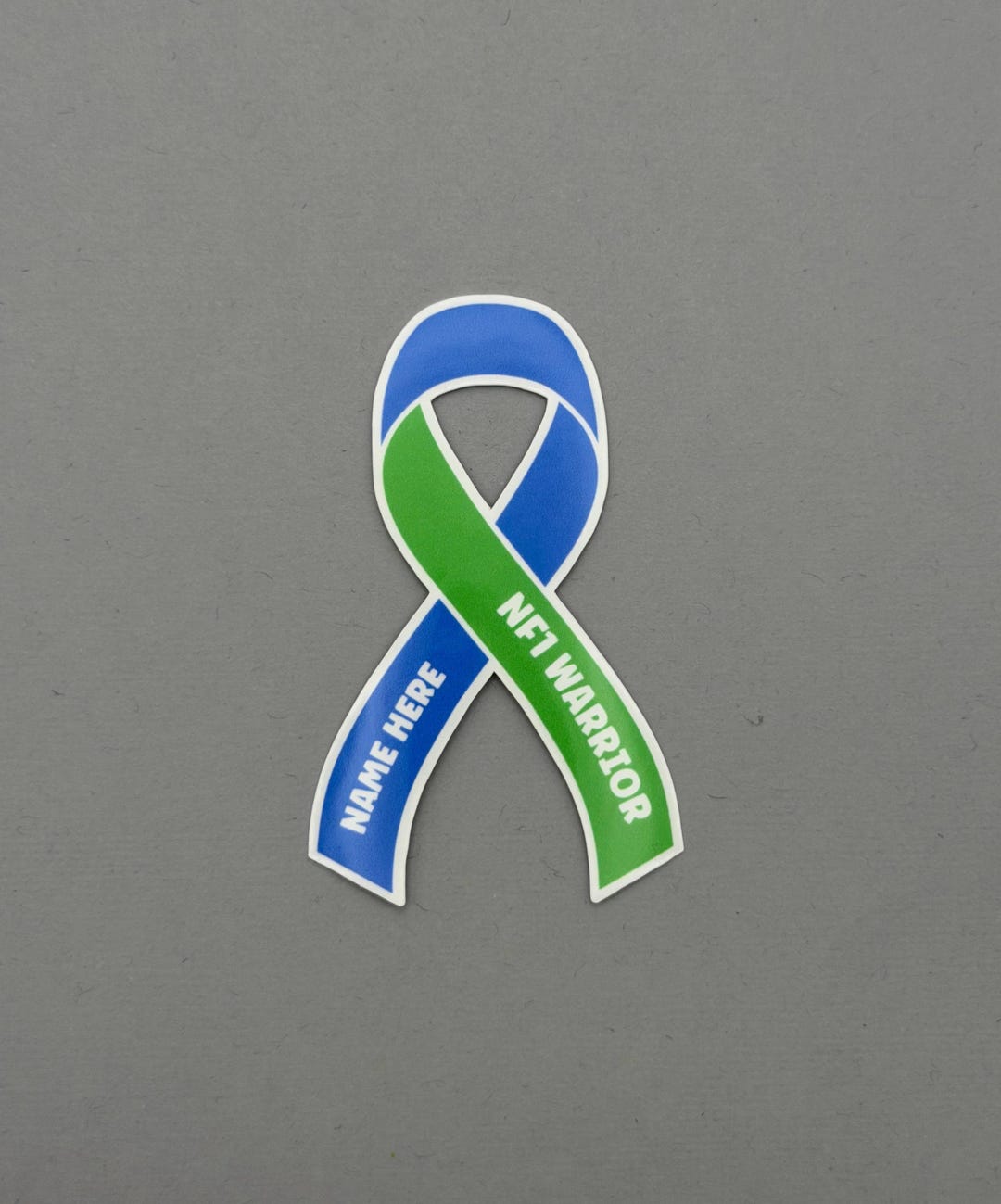NF1 Warrior Custom Ribbon Sticker | Neurofibromatosis Type 1 | Water ...