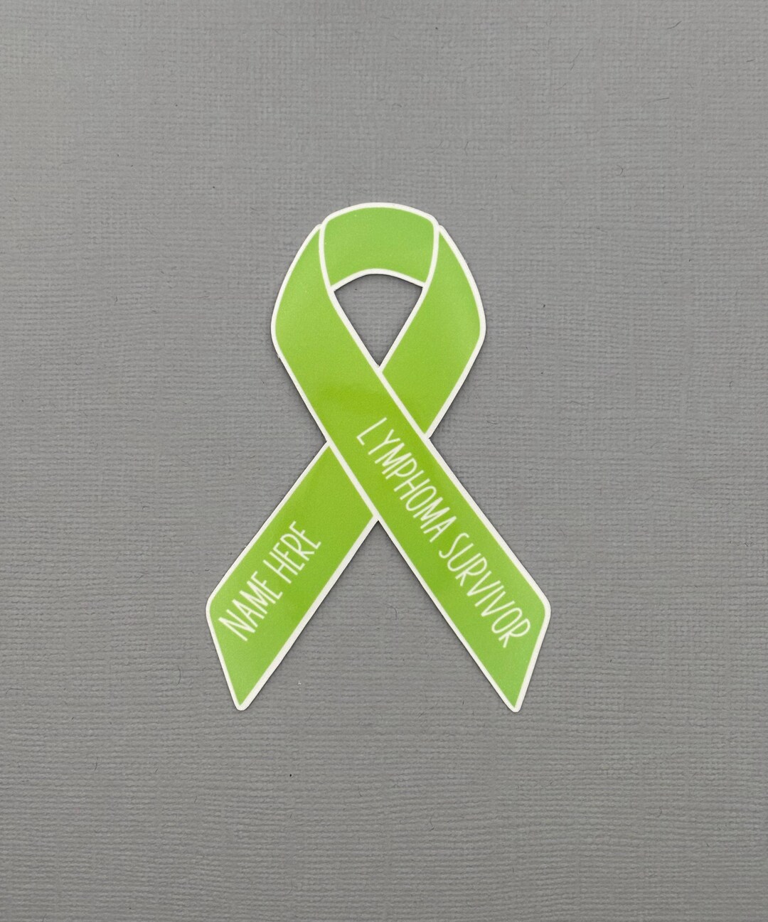 Lymphoma Survivor Custom Ribbon Sticker | Lymphoma Sticker | Lymphoma ...