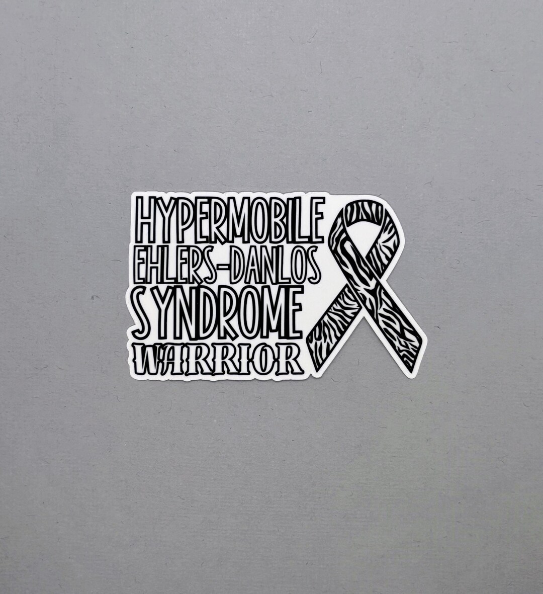 Hypermobile Ehlers–danlos Syndrome Warrior With Ribbon Sticker | Heds ...