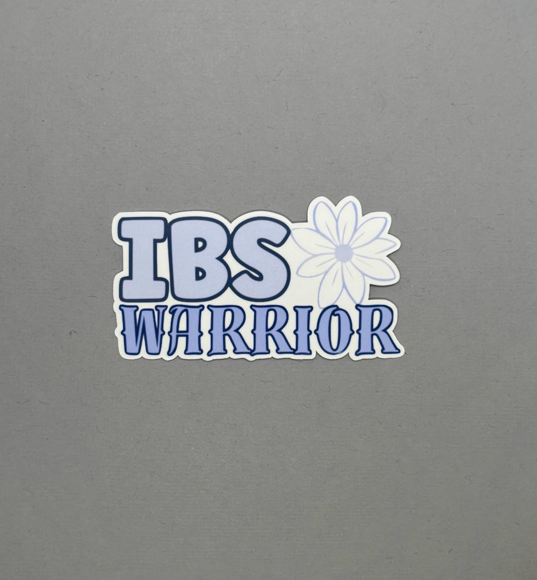 Irritable Bowel Syndrome Warrior Flower Sticker | IBS Awareness | IBS ...