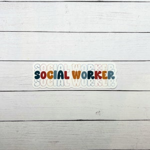 Social Worker Sticker | Gift for Social Worker | Gift for Him | Gift ...