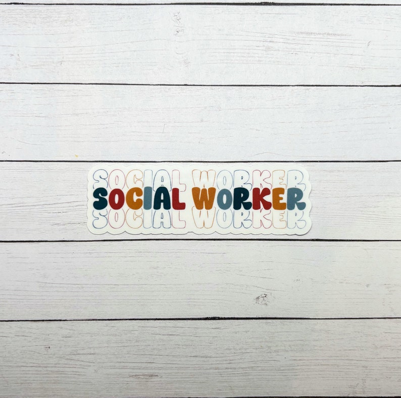 Social Worker Sticker Gift for Social Worker Gift for Him Gift for Her ...