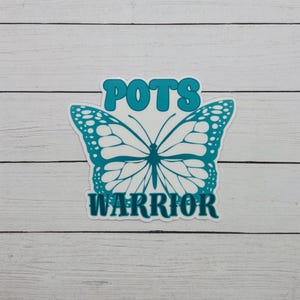 POTS Warrior Butterfly Sticker | POTS Awareness | POTS Sticker | Water ...
