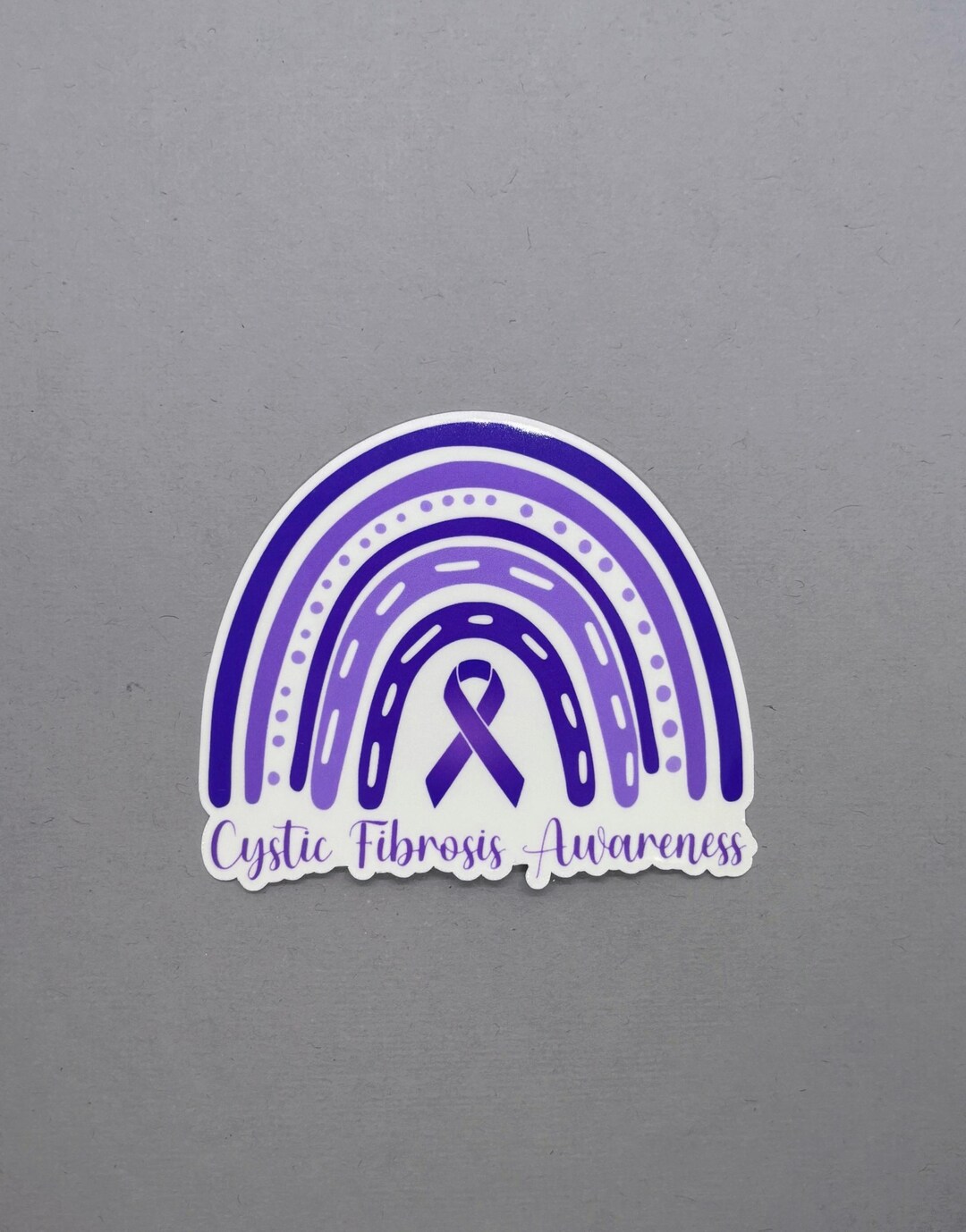 Cystic Fibrosis Awareness Rainbow Sticker | Cystic Fibrosis Sticker | Cystic Fibrosis Awareness ...