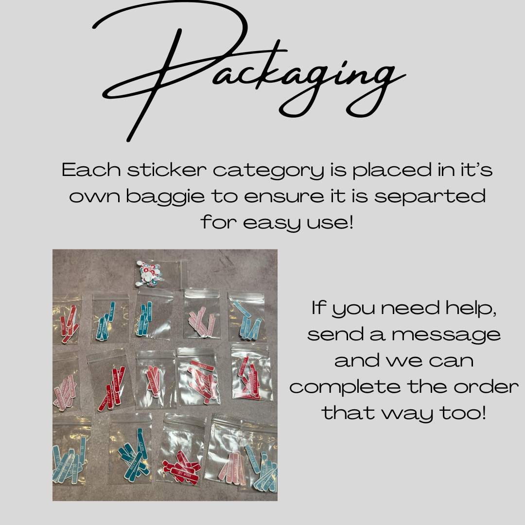 100 Custom Planner Stickers, Planner Organization, Planner Stickers ...