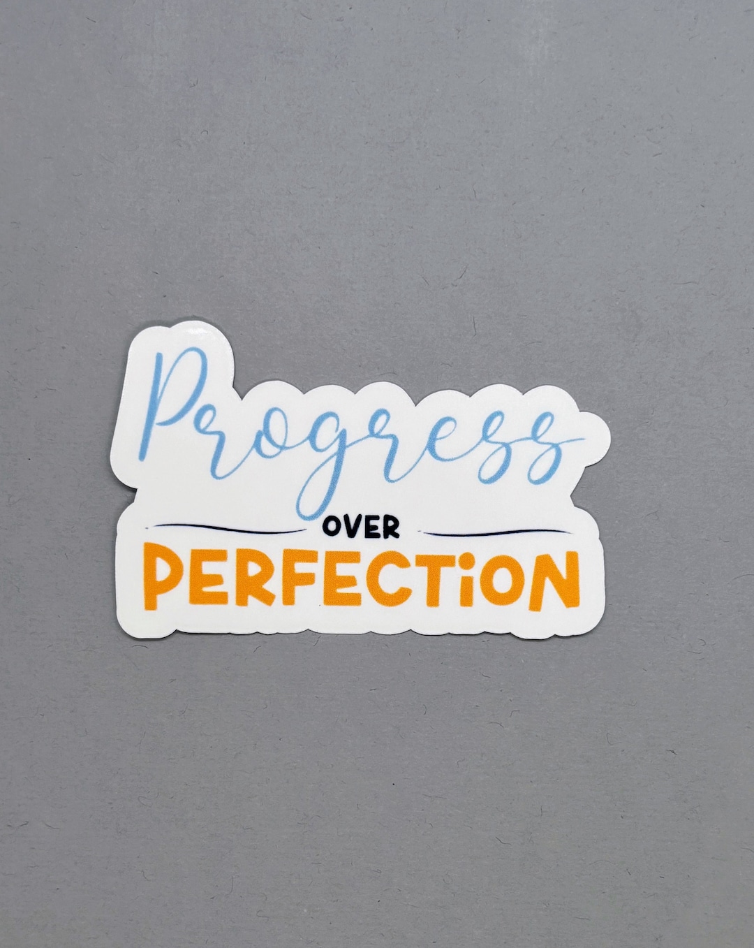Progress Over Perfection Sticker | Quote Sticker | Motivational Sticker | Gift for Her | Gift ...