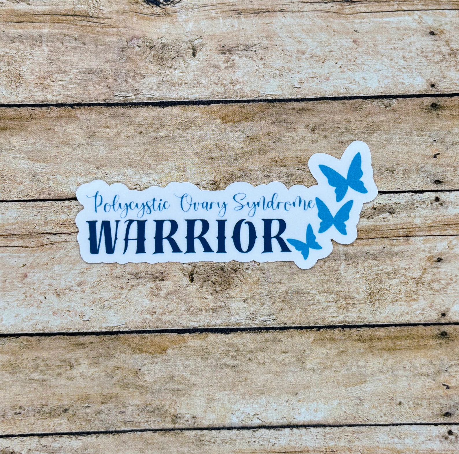 PCOS Warrior Butterflies Sticker | Polycystic Ovary Syndrome | PCOS ...