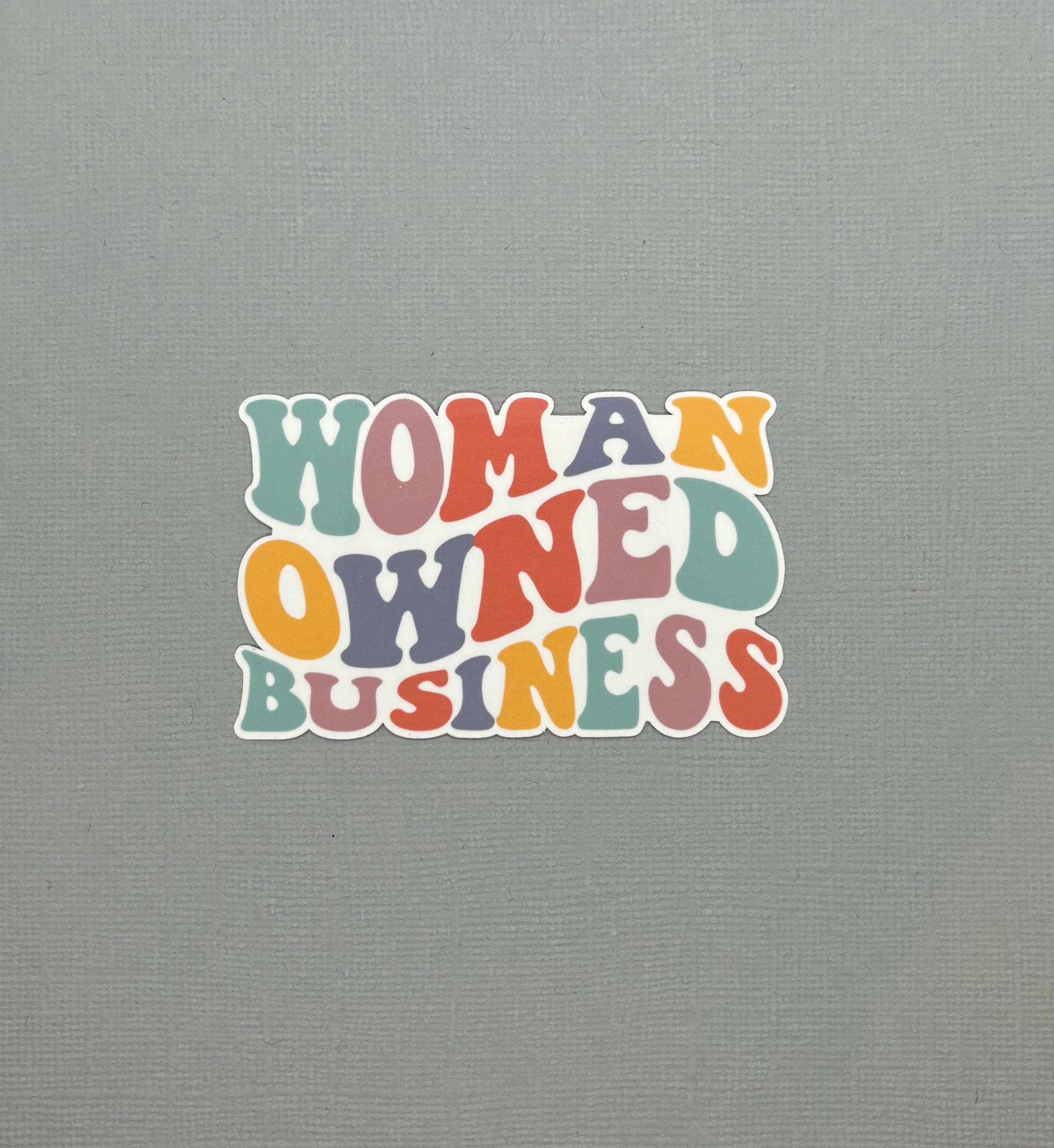 Woman Owned Business Sticker or Magnet | Small Business Sticker | Woman ...