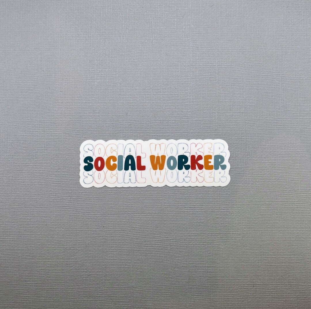 Social Worker Sticker | Gift for Social Worker | Gift for Him | Gift ...