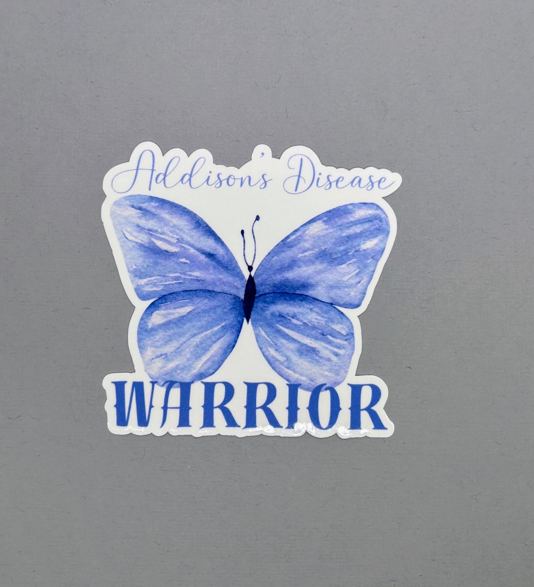 Addison's Disease Warrior Butterfly Sticker | Addison's Disease Sticker ...