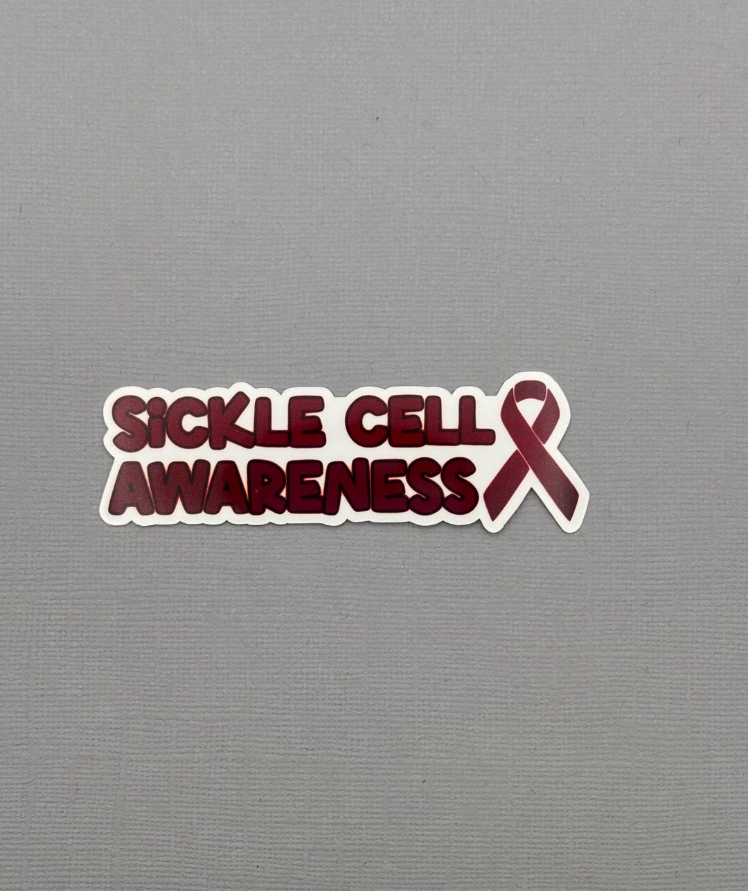 Sickle Cell Awareness With Ribbon Sticker | Sickle Cell Sticker ...