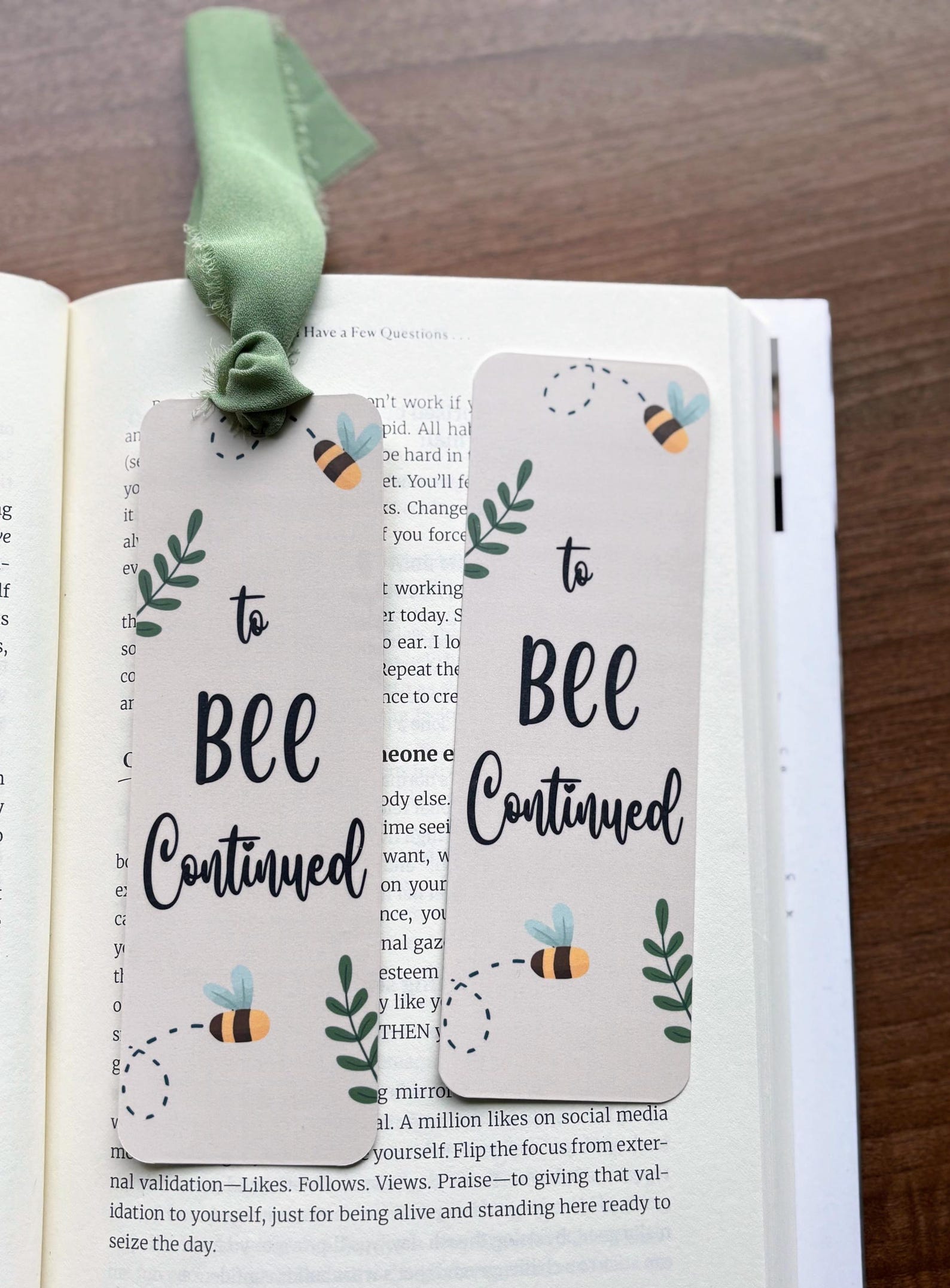 To Bee Continued Bookmark | Bee Bookmark | Gift for Mom | Gift for ...