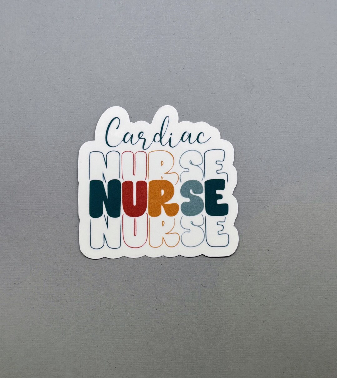 Cardiac Nurse Sticker | Nurse Appreciation Gift | Gift for Nurse ...