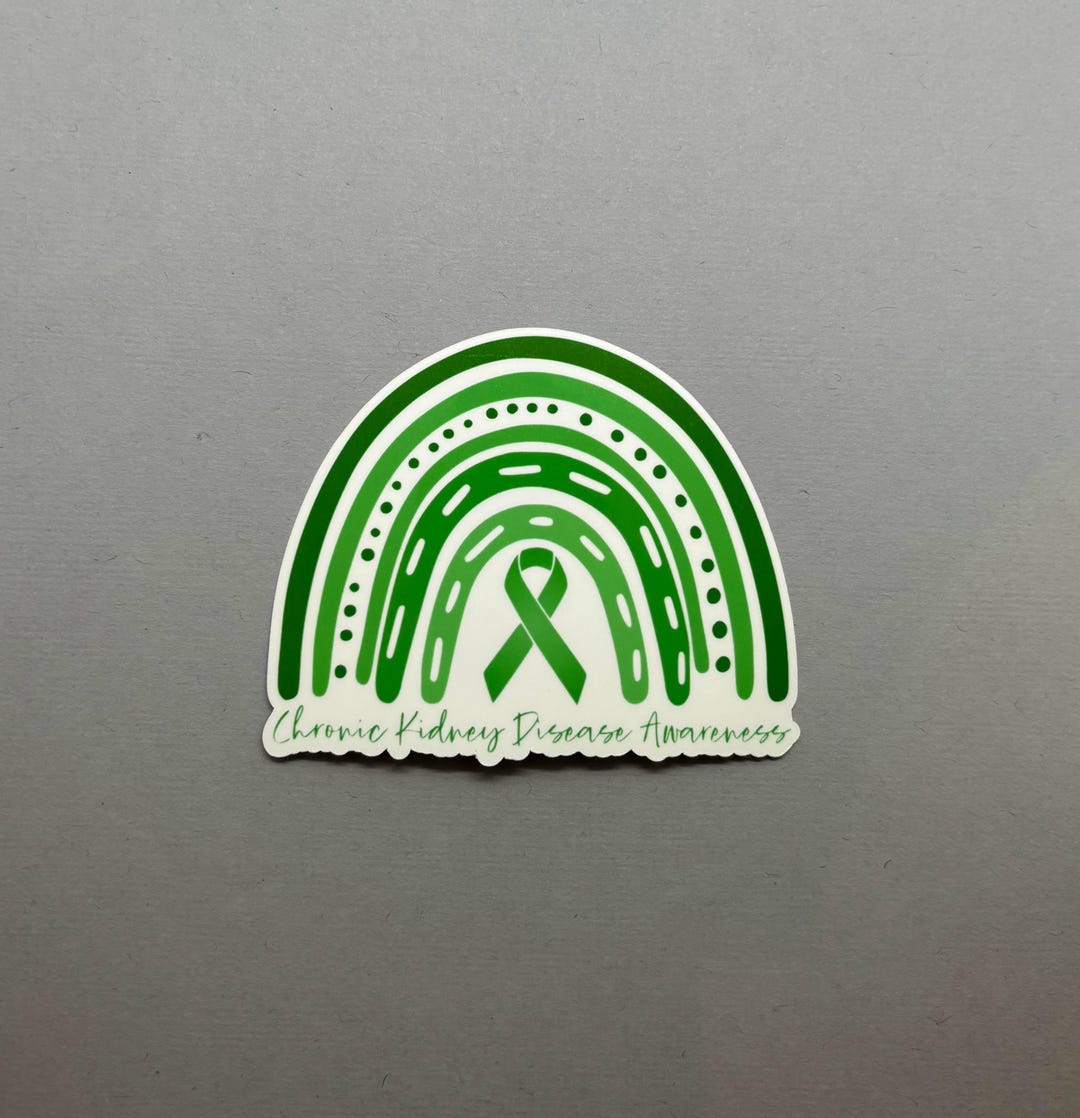 Chronic Kidney Disease Awareness Rainbow Sticker | CKD Awareness | CKD ...