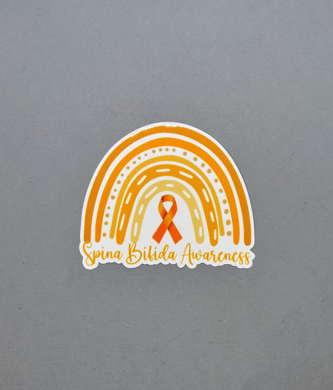 Spina Bifida Awareness Rainbow Sticker | Spina Bifida Sticker | Spina ...