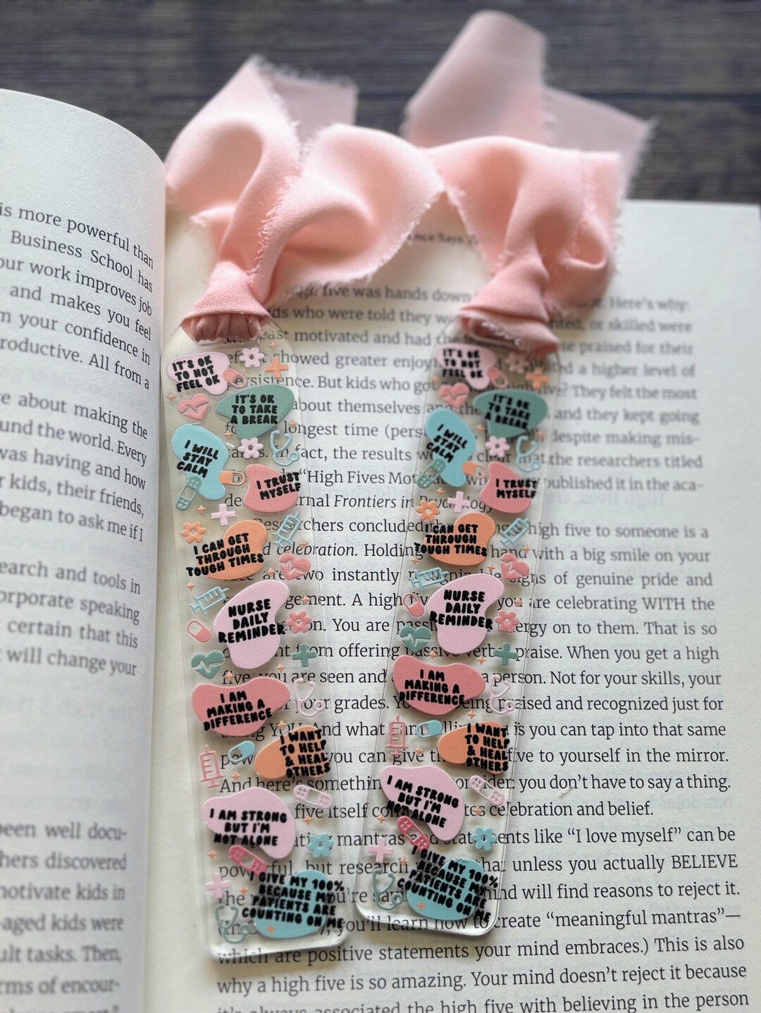 Nurse Daily Reminders Bookmark | Acrylic Bookmark | Nurse Bookmark ...