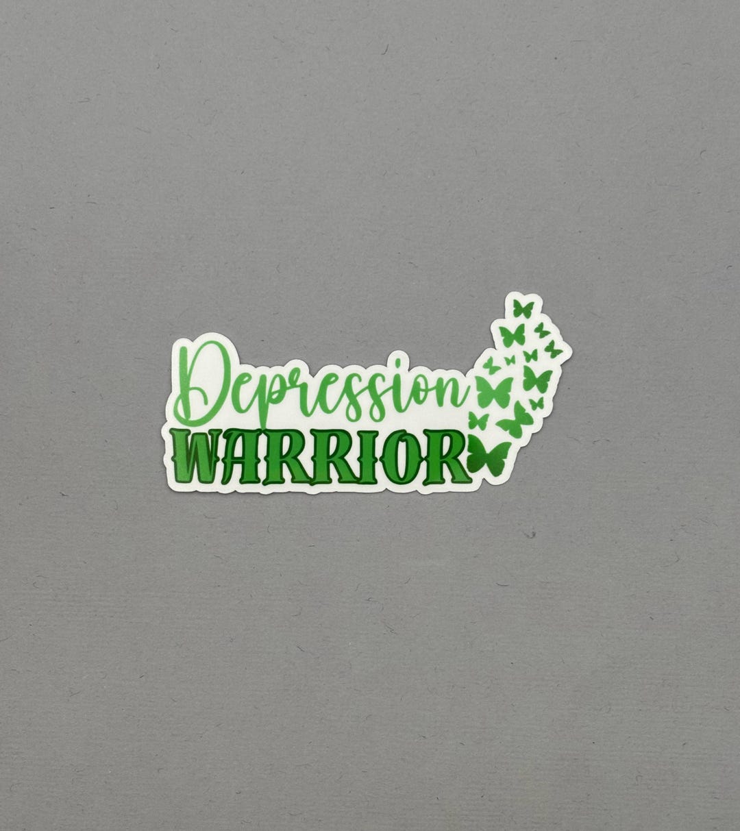 Depression Warrior Butterflies Sticker | Depression Awareness ...