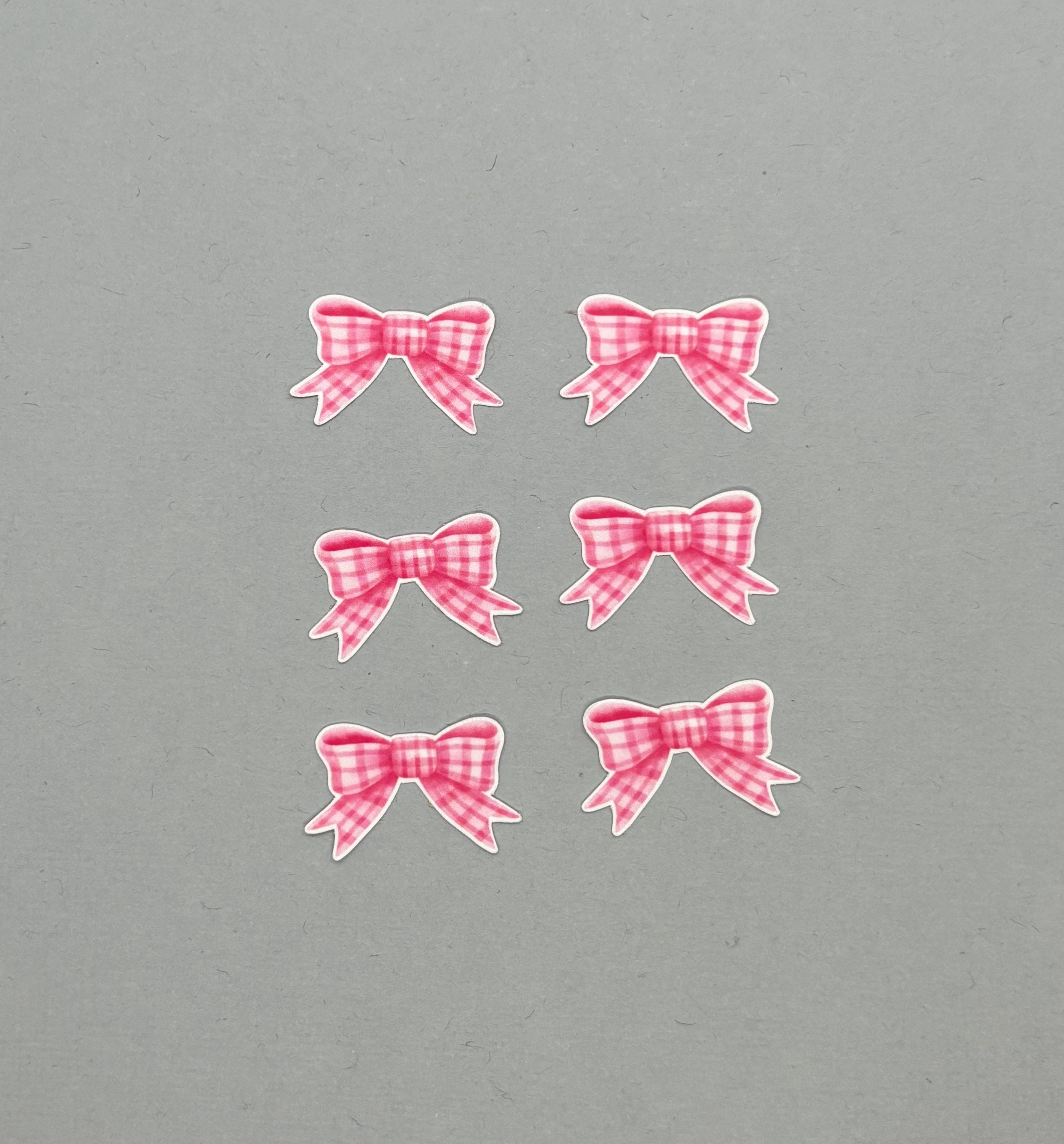 Pink Plaid Bow Sticker Sets | Cute Bow Sticker | Bow Sticker | Pink ...