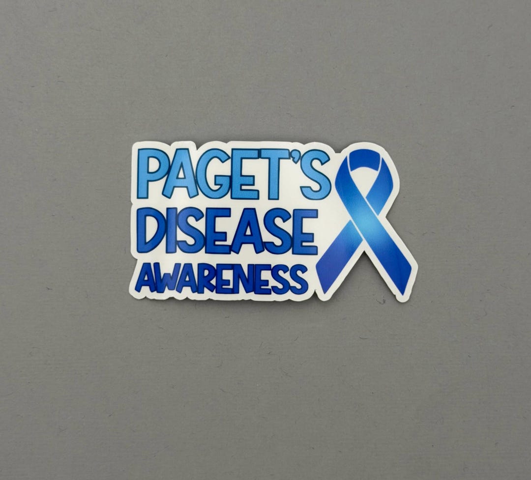 Paget’s Disease Awareness With Ribbon Sticker | Paget's Disease of the ...