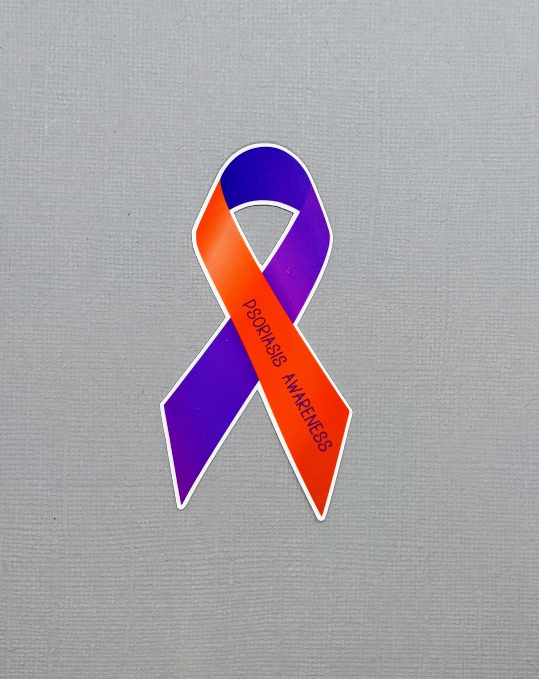 Psoriasis Awareness Ribbon Sticker | Autoimmune Disease Sticker ...