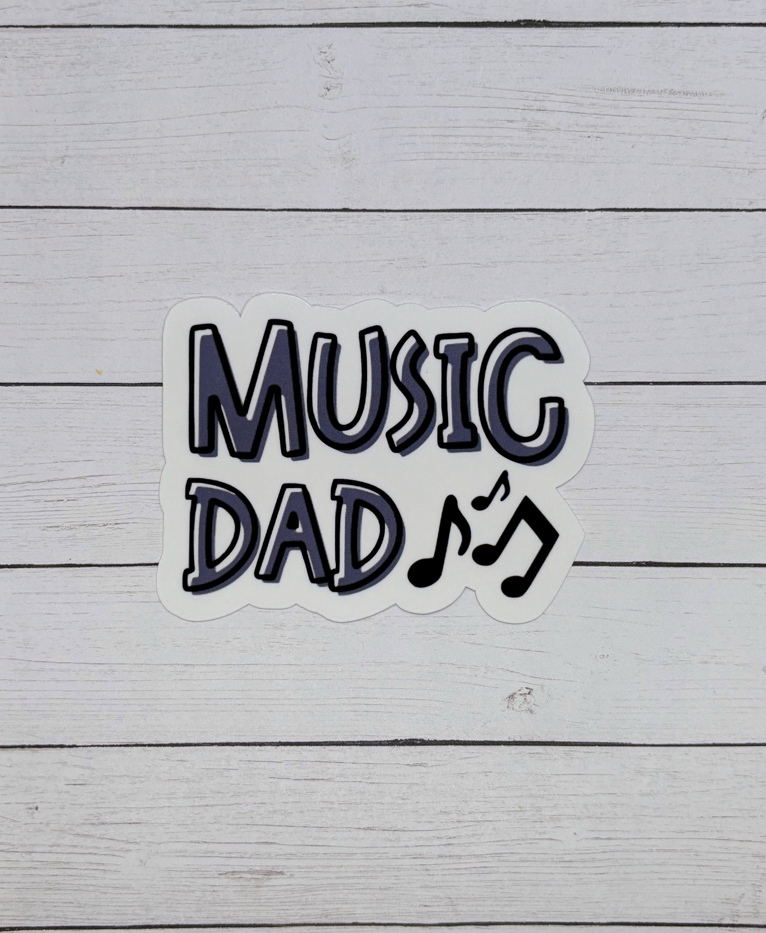 Music Dad Sticker | Gift for Dad | Gift for Him | Gift for Father's Day ...