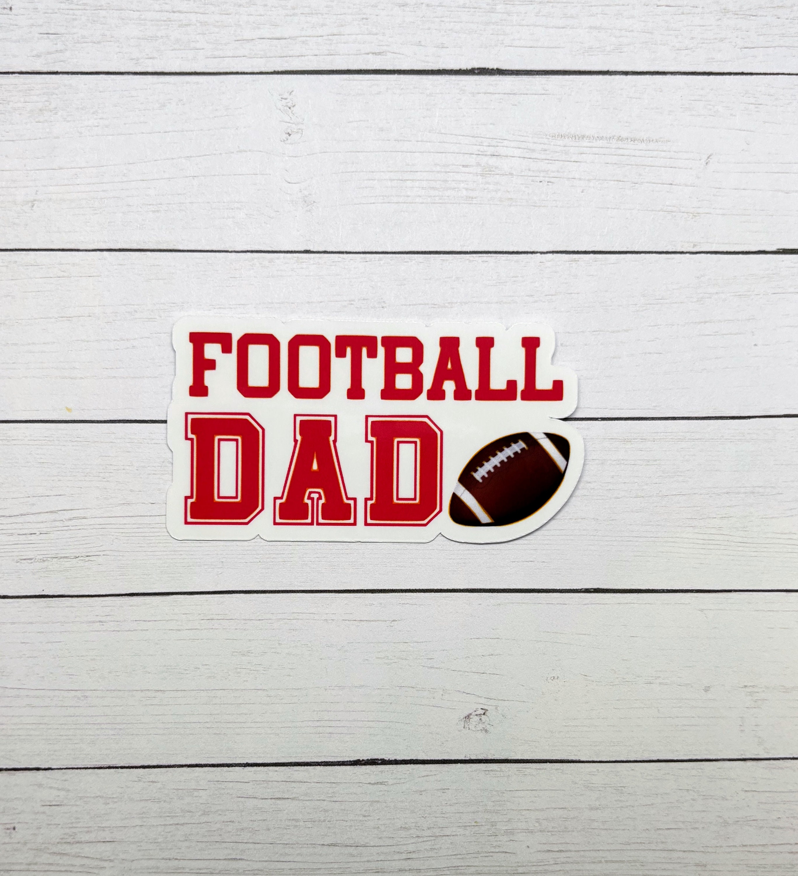 Football Dad Sticker Gift for Dad Gift for Him Gift for Father's Day ...
