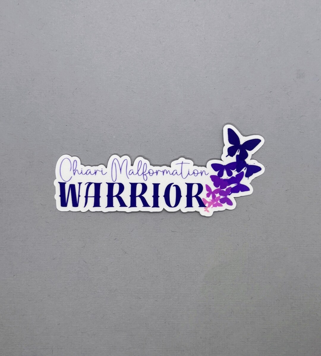 Chiari Malformation Warrior Butterflies Sticker | Chiari Malformation ...