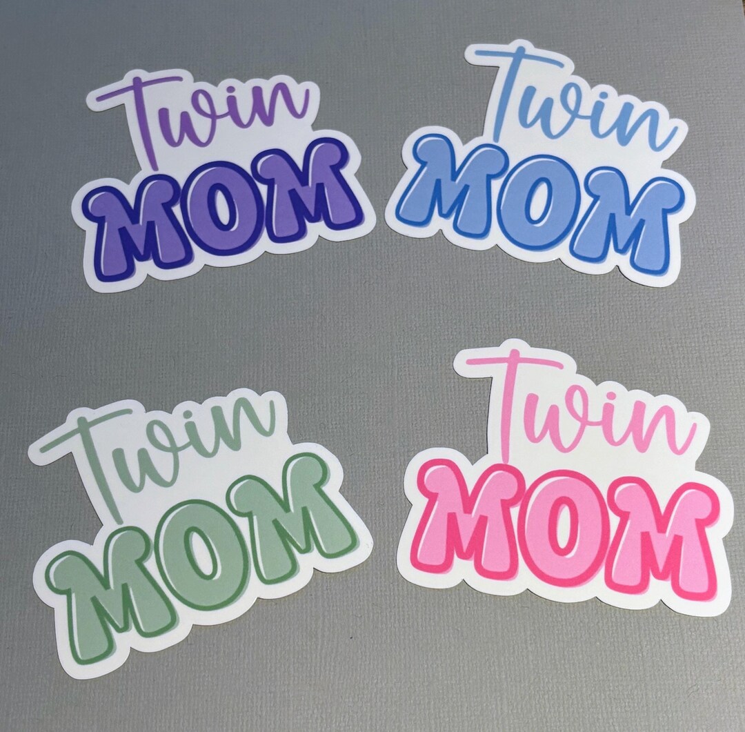 Twin Mom Sticker | Gift for Mom | Gift for Her | Gift for Mother's Day ...