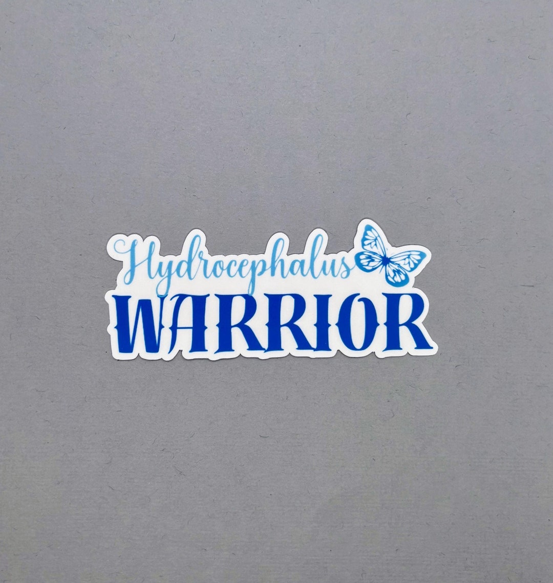 Hydrocephalus Warrior Butterfly Sticker | Hydrocephalus Sticker ...