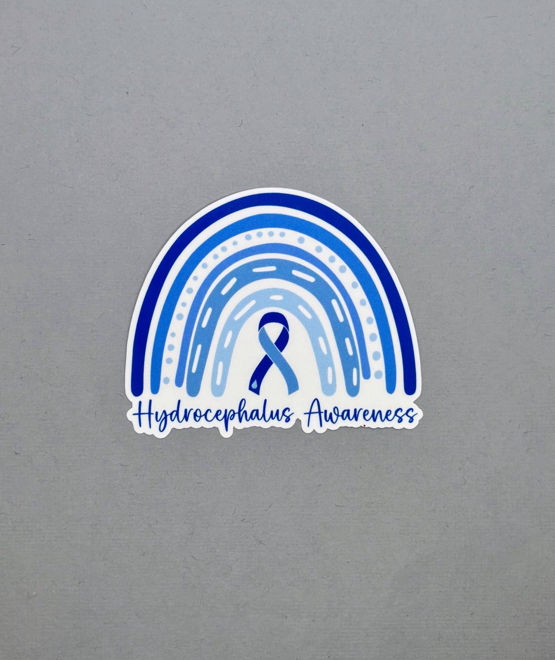 Hydrocephalus Awareness Rainbow Sticker | Hydrocephalus Sticker ...