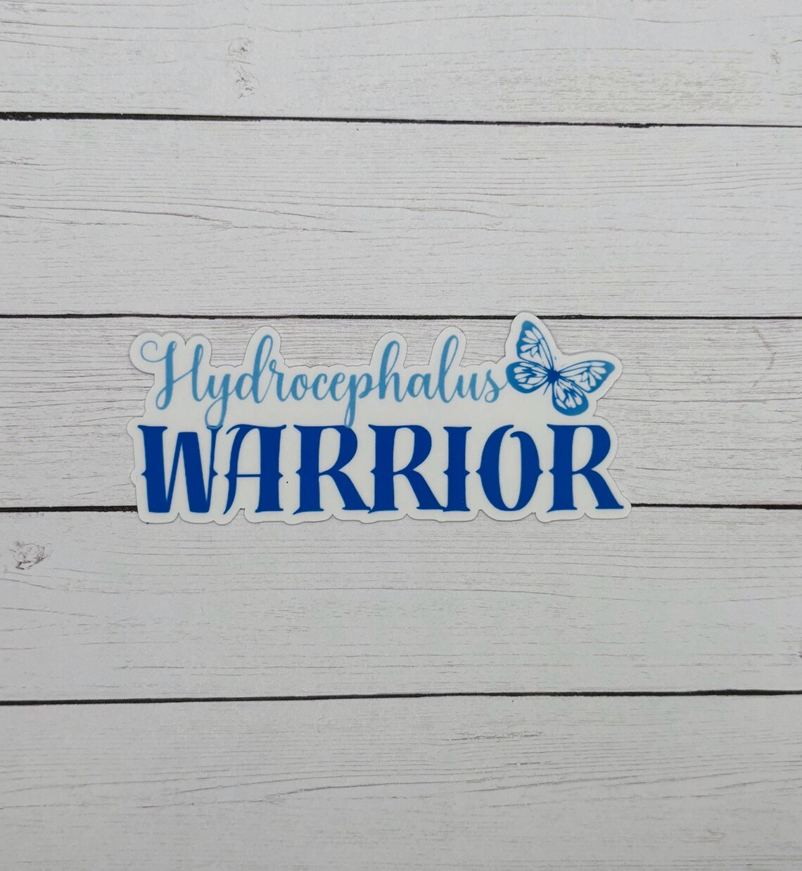 Hydrocephalus Warrior Butterfly Sticker | Hydrocephalus Sticker ...