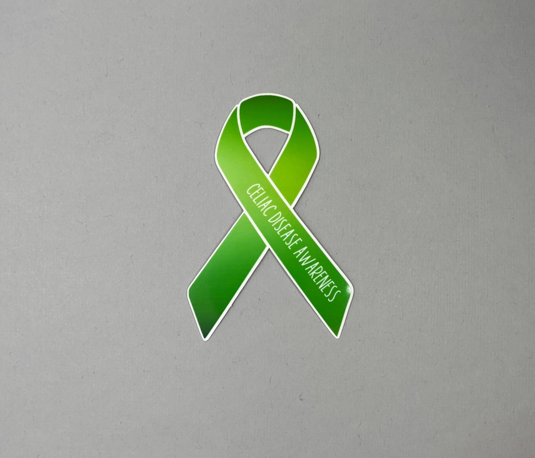 Celiac Disease Awareness Ribbon Sticker | Celiac Disease Sticker ...