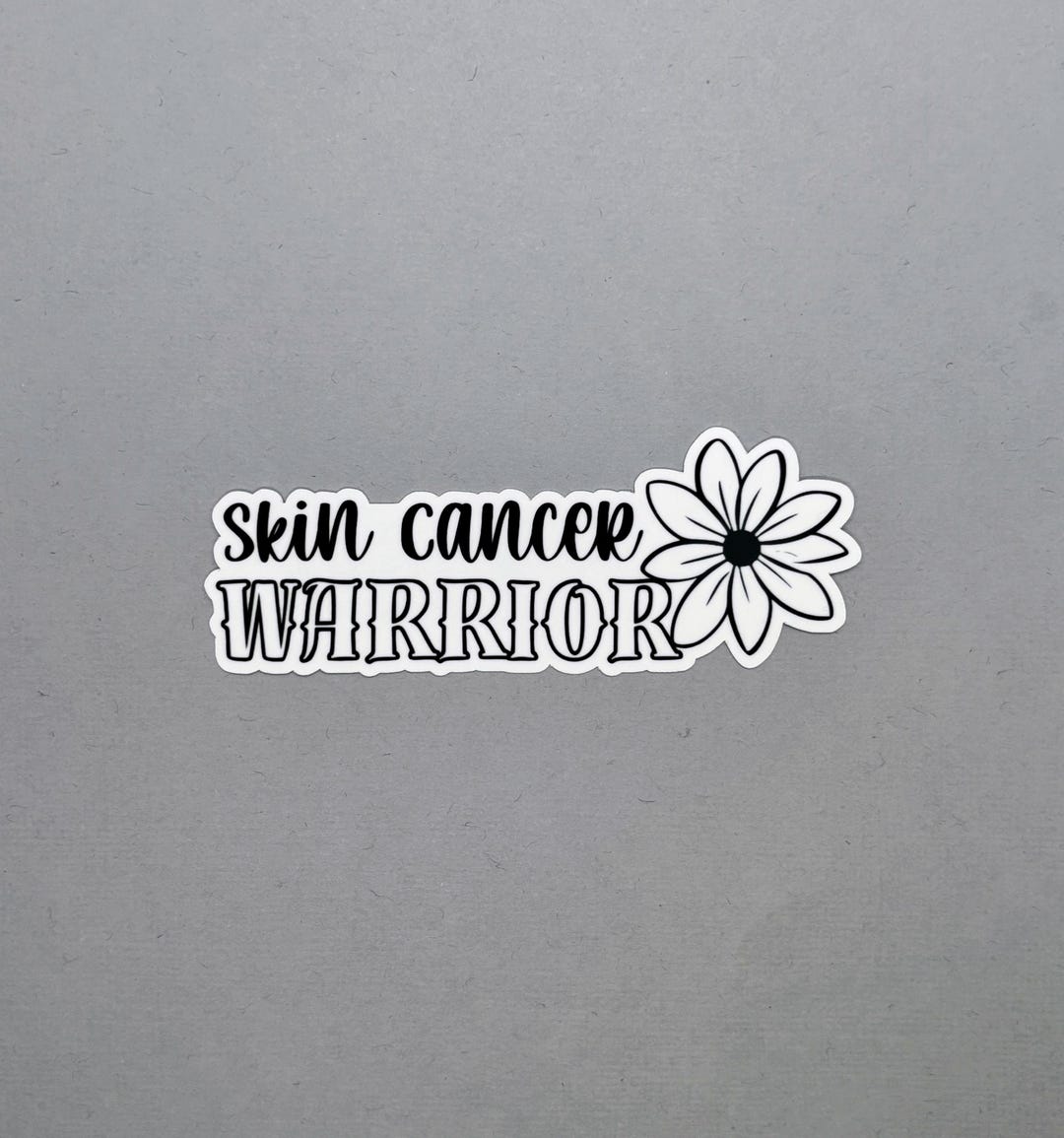 Skin Cancer Warrior Flower Sticker | Skin Cancer Sticker | Skin Cancer ...