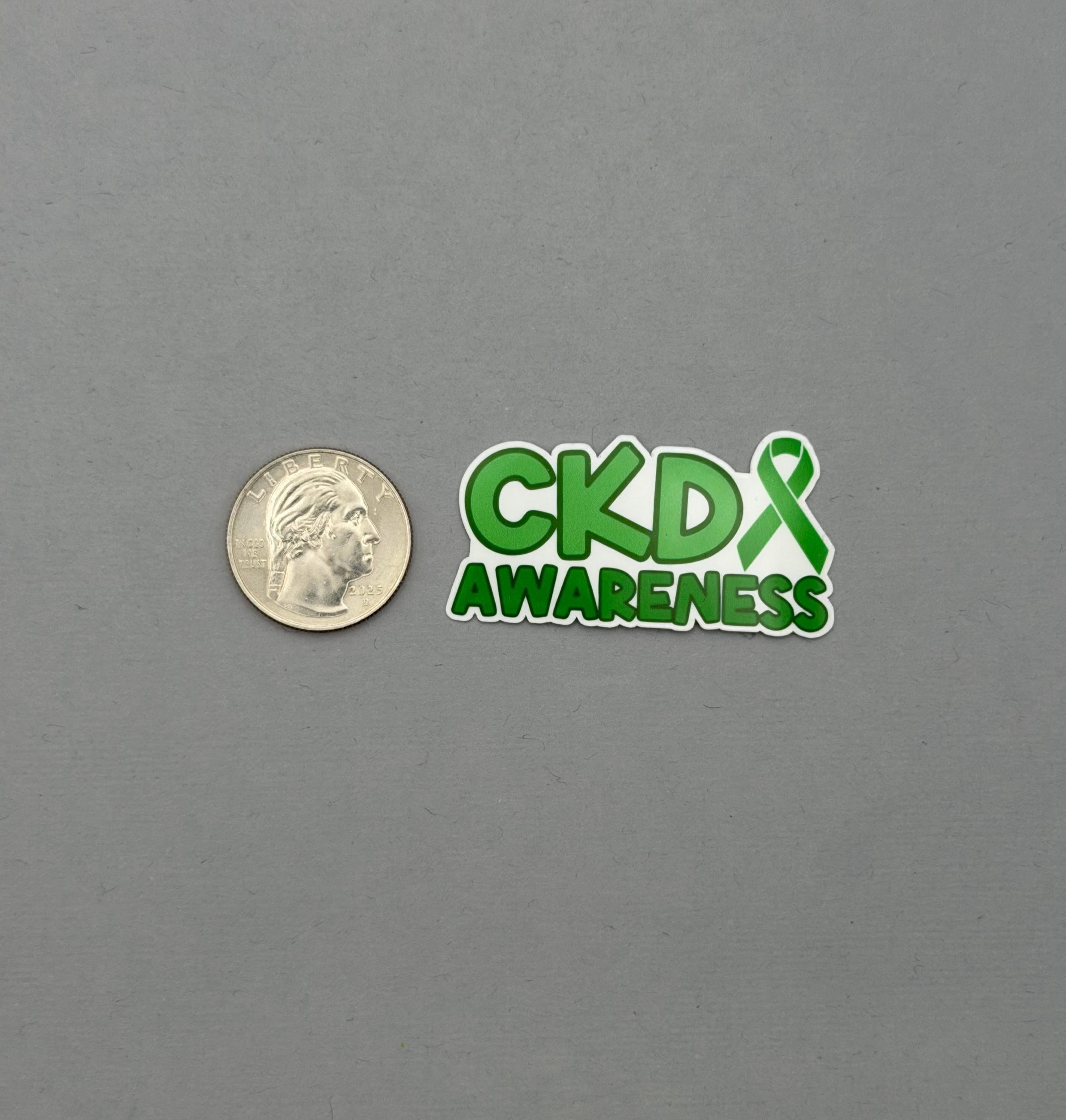 CKD (chronic Kidney Disease) Awareness With Ribbon Sticker | CKD ...