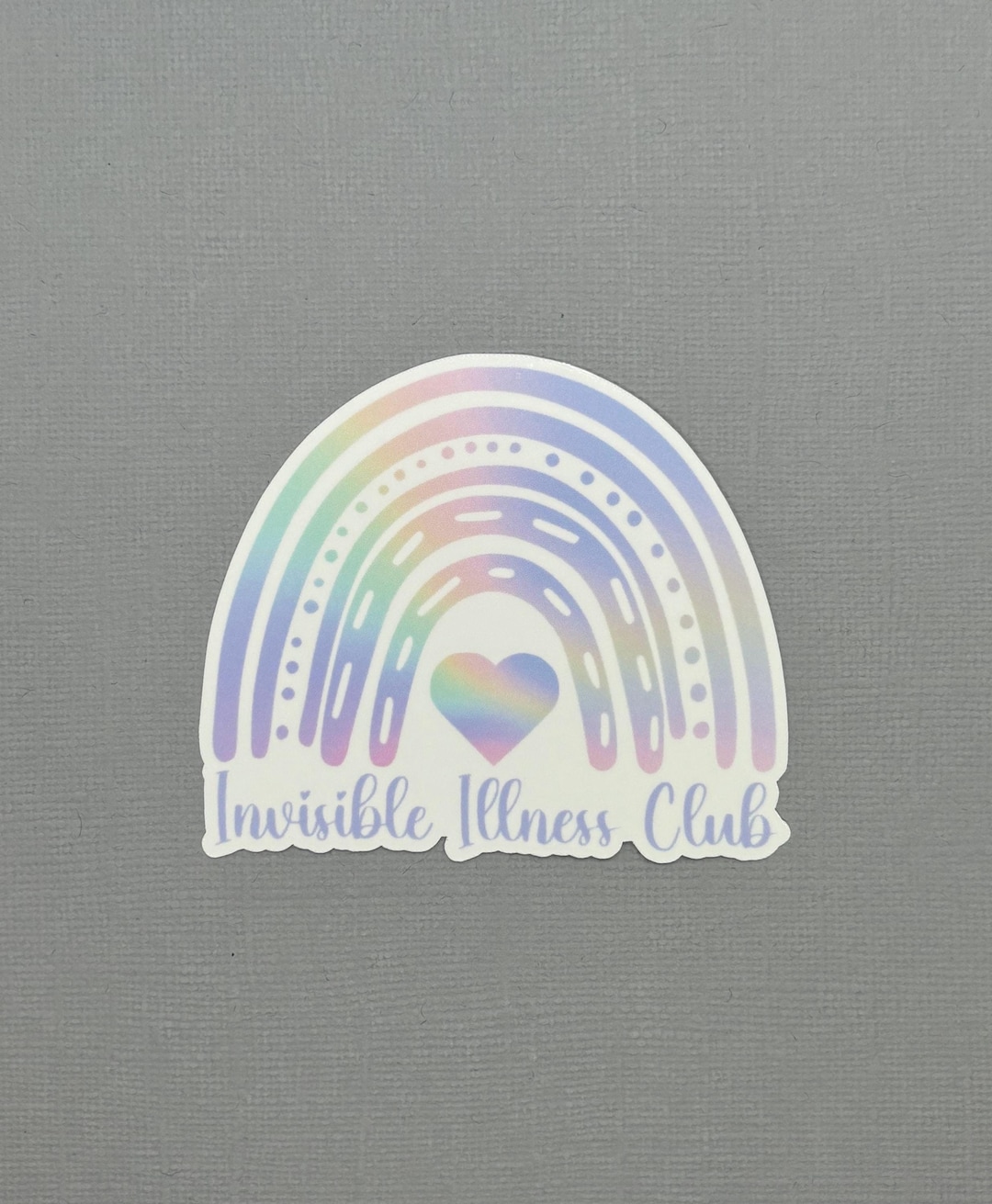 Invisible Illness Club Rainbow Sticker | Invisible Illness Club ...
