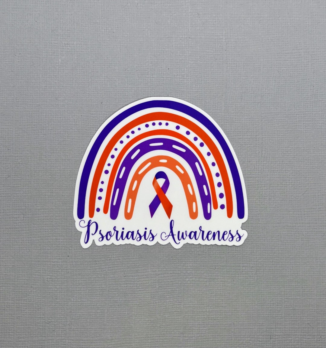 Psoriasis Awareness Rainbow Sticker | Autoimmune Disease Sticker ...