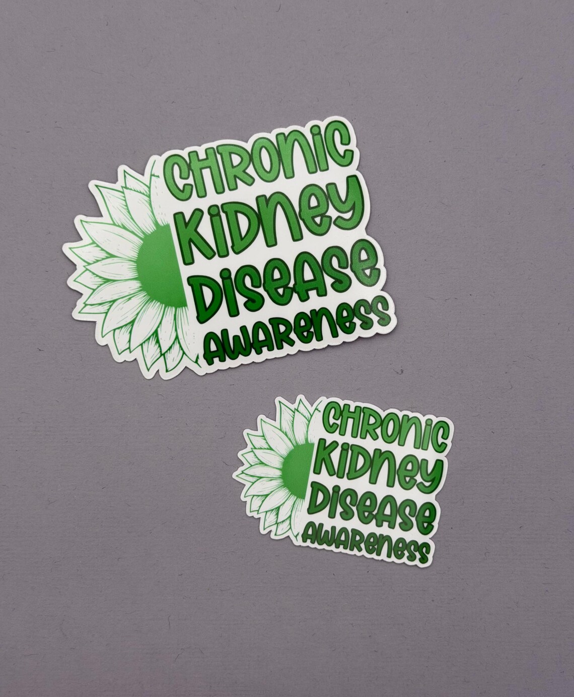 Chronic Kidney Disease Awareness Sunflower Sticker | CKD Awareness ...