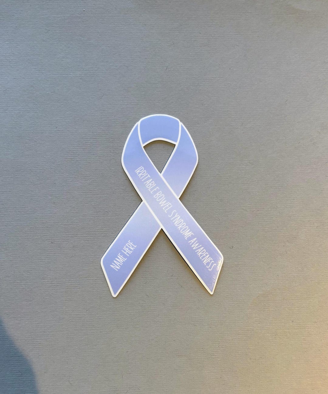 Irritable Bowel Syndrome Awareness Custom Ribbon Sticker | IBS Sticker ...