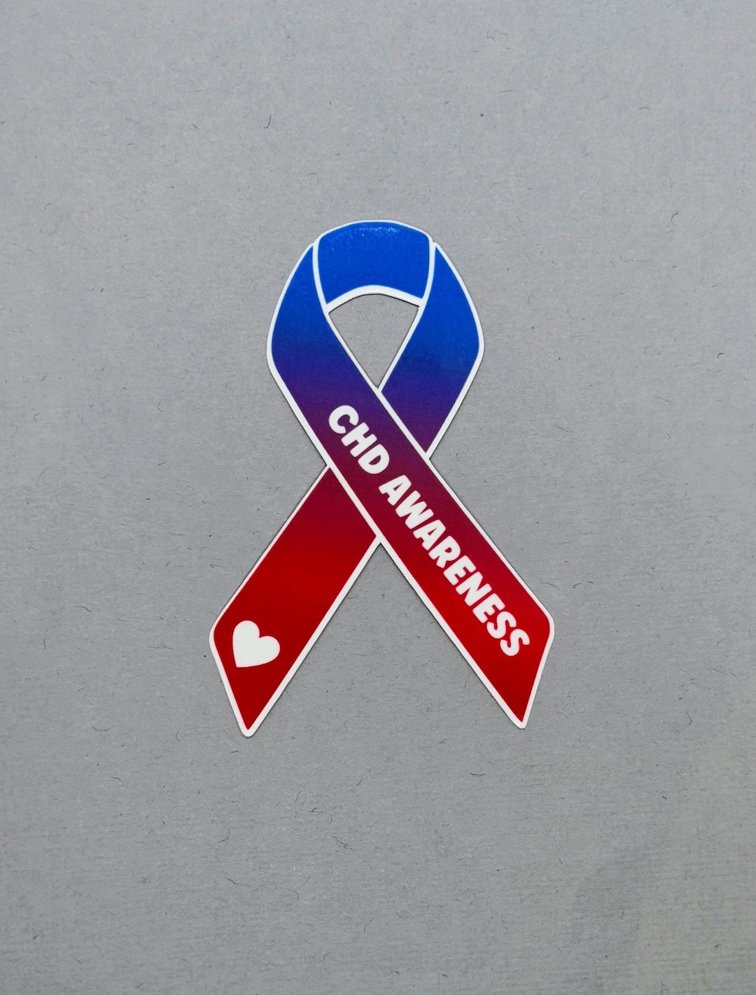 CHD Awareness Ribbon Sticker | Congenital Heart Defect Awareness | CHD ...