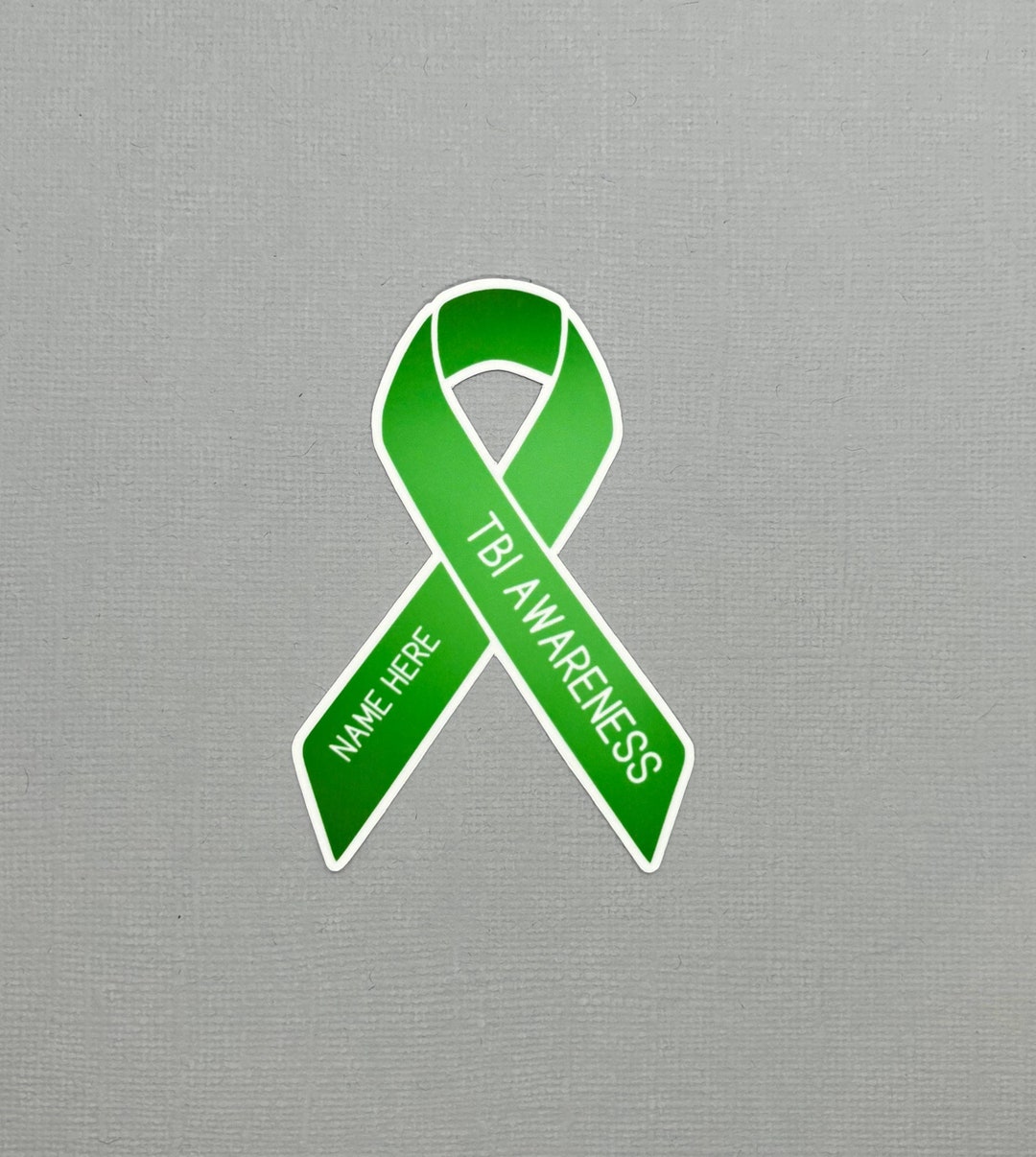 TBI (traumatic Brain Injury) Awareness Custom Ribbon Sticker | TBI ...