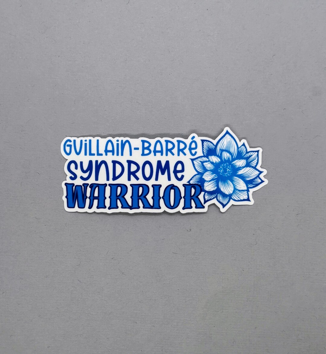 Guillain-barre Syndrome Warrior Flower Sticker | Guillain-barre ...