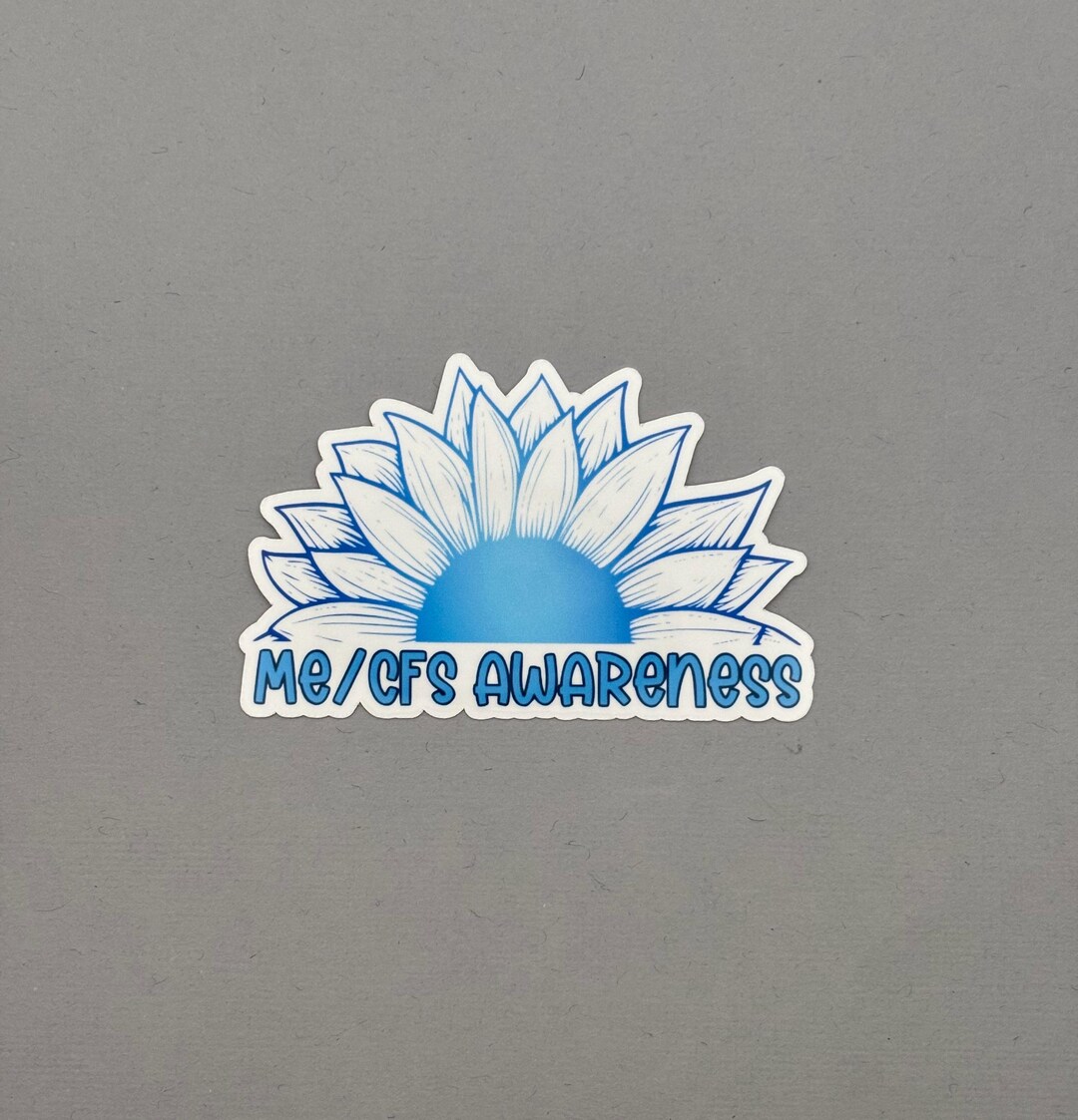 ME/CFS Awareness Sunflower Sticker | Myalgic Encephalomyelitis/chronic ...