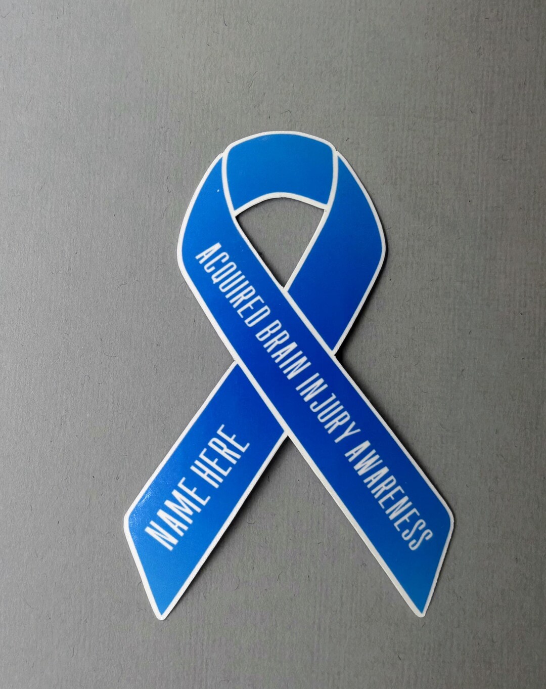 Acquired Brain Injury Awareness Custom Ribbon Sticker | ABI Sticker ...