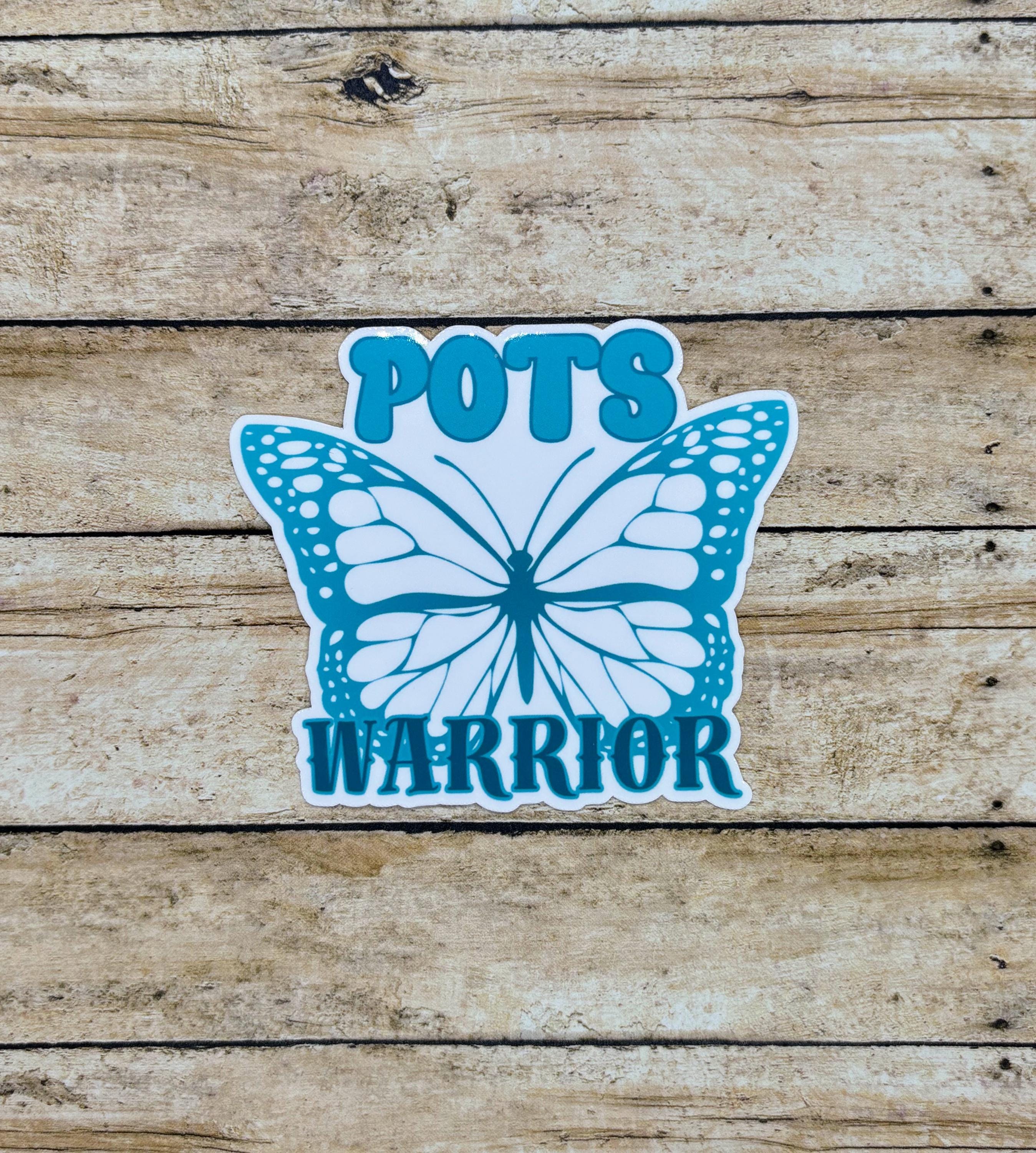 POTS Warrior Butterfly Sticker | POTS Awareness | POTS Sticker | Water ...