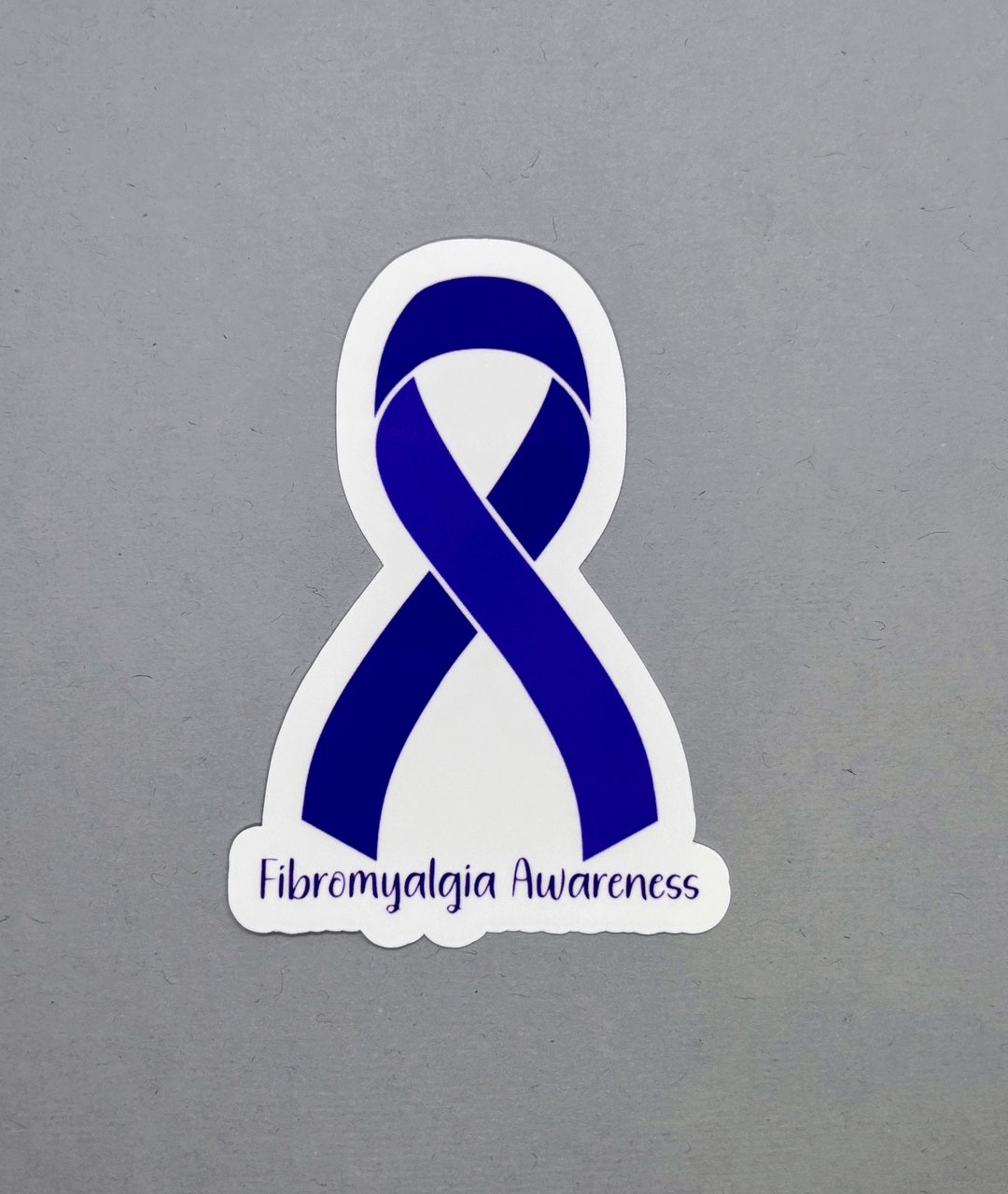 Fibromyalgia Awareness Ribbon Sticker | Autoimmune Disease Sticker ...